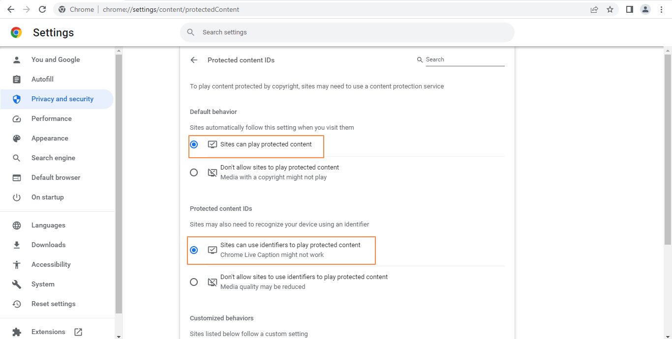 How to enable protected content in Chrome for Windows? - Video Hosting ...